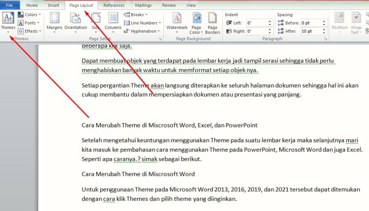 Cara Merubah Theme di Microsoft Word, Excel, dan PowerPoint - Konsultan ... Cara Merubah Theme di Microsoft Word, Excel, dan PowerPoint - Konsultan ...